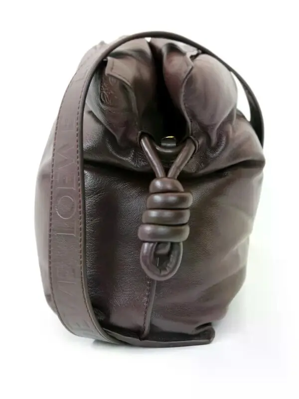 Loewe Flamenco Leather Clutch Bag - Brown