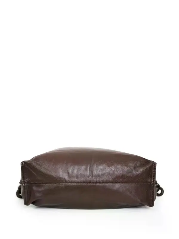 Loewe Flamenco Leather Clutch Bag - Brown
