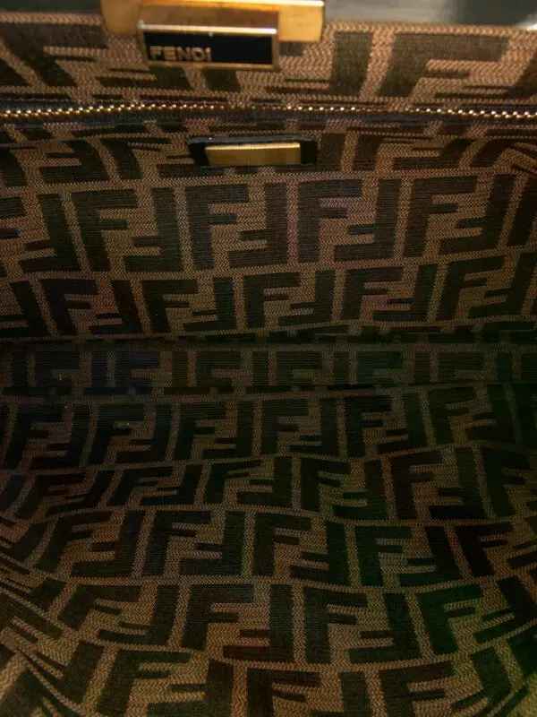 Fendi Large Goatskin Peekaboo Satchel
