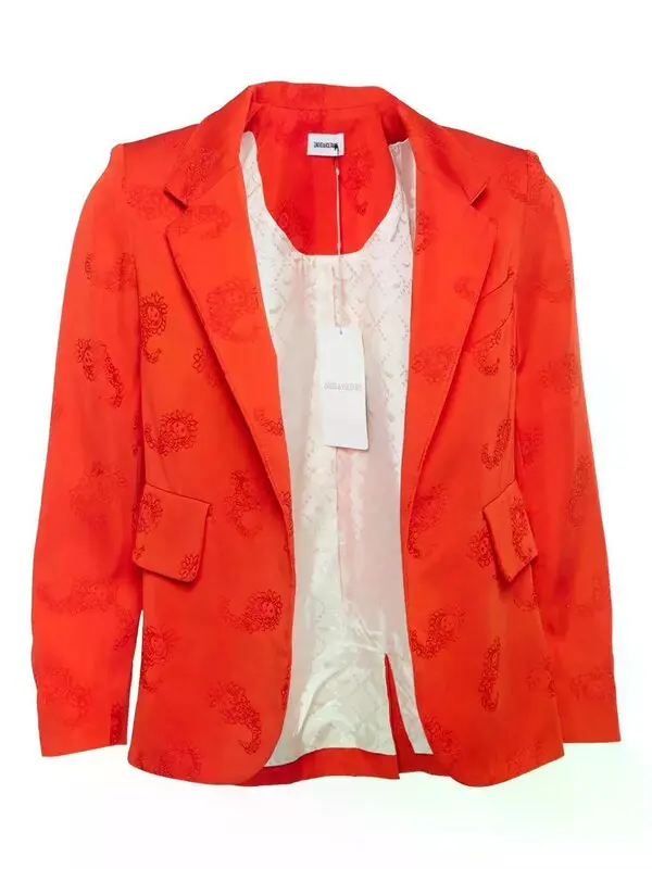 Zadig&Voltaire Paisley-jacquard Blazer - Red