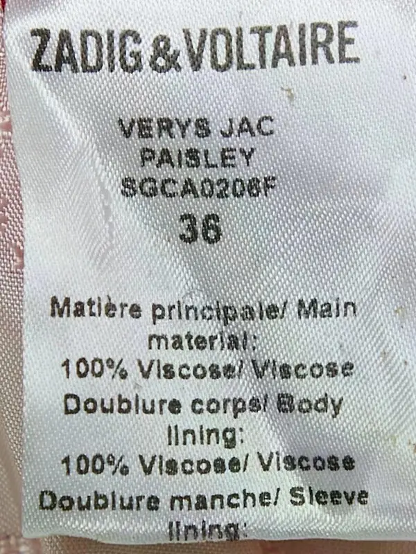 Zadig&Voltaire Paisley-jacquard Blazer - Red