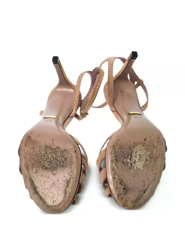 Gucci 85mm Rhinestone-embellished Sandals