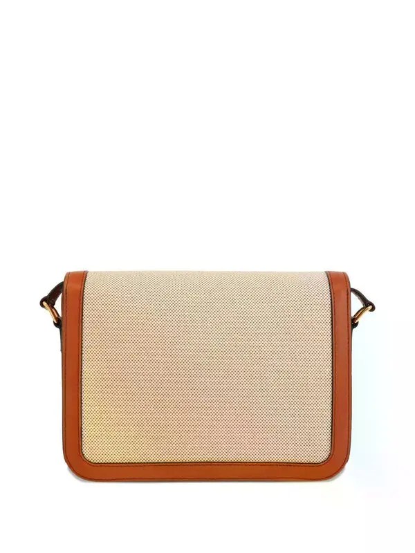 Celine Triomphe Leather-trimmed Shoulder Bag - Neutrals