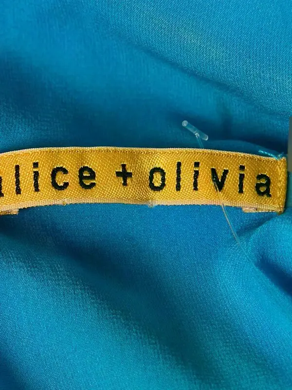 Alice + Olivia Sleeveless Silk Dress
