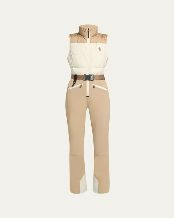 Moncler Color-block Down Ski Suit