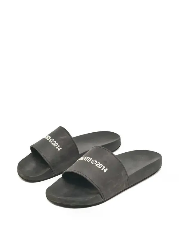 Axel Arigato Logo Slides - Grey