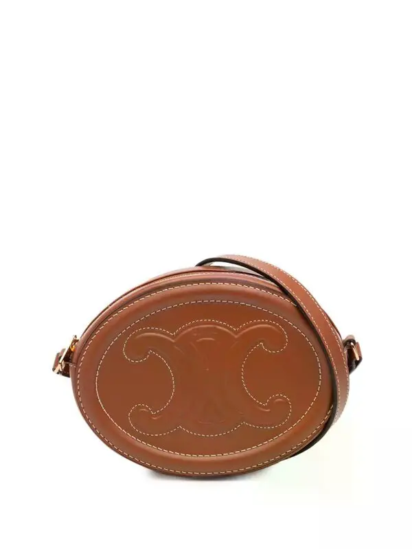 Celine Cuir Triomphe Oval Crossbody Bag - Brown