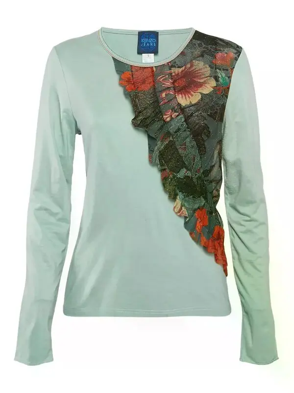 Kenzo Mesh Floral-detail Top