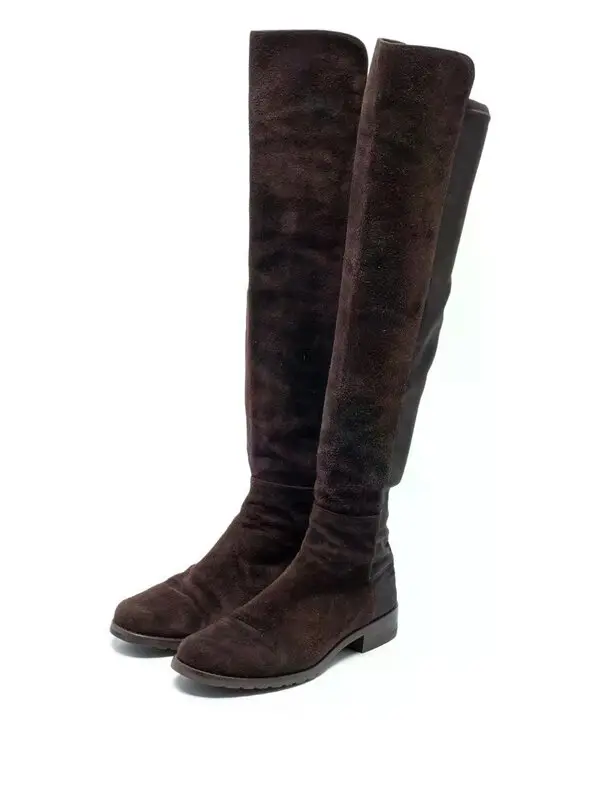 STUART WEITZMAN Suede Knee-high Boots - Brown