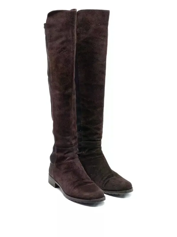 STUART WEITZMAN Suede Knee-high Boots - Brown