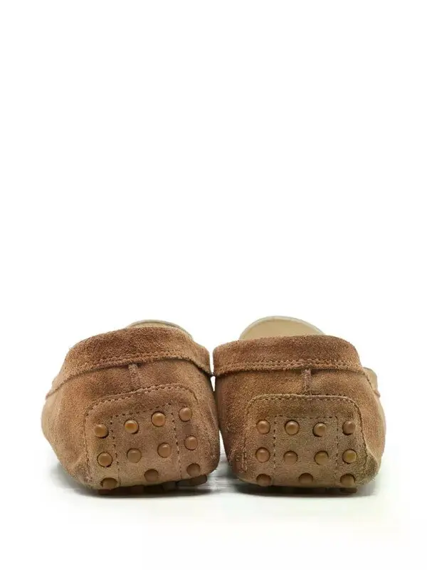 TOD'S Two-tone Slip-on Loafers With Decorative Buckle