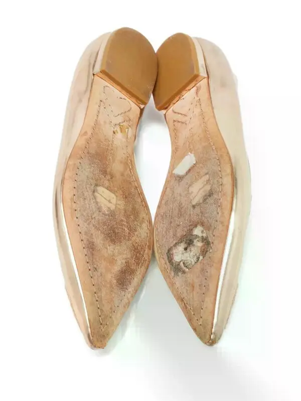 SOPHIA WEBSTER Bibi Metallic Ballet Flats