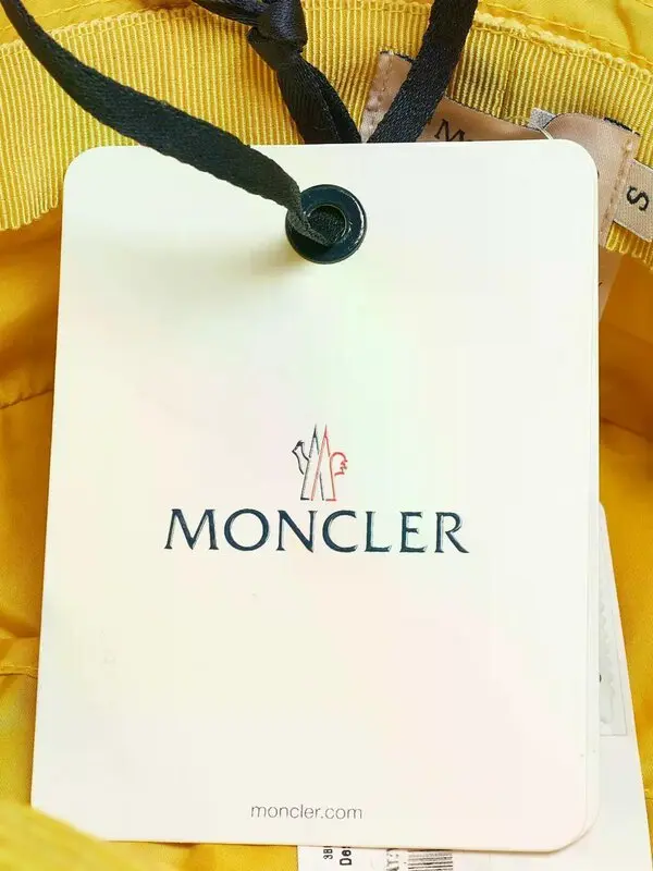 Moncler Logo Bucket Hat - Yellow