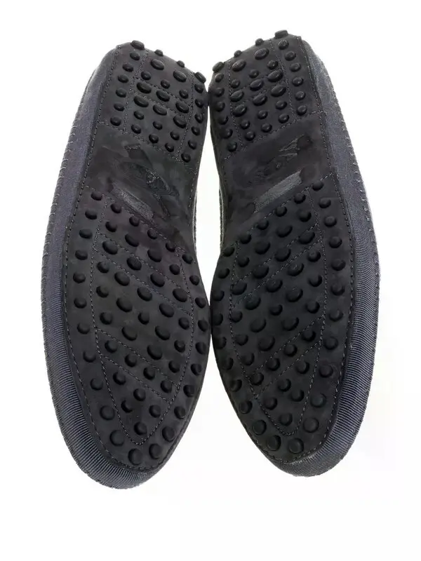 TOD'S Gommino Floral-print Slip-on Sneakers - Black