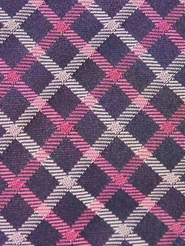 BOSS Checked Silk Neck Tie - Purple