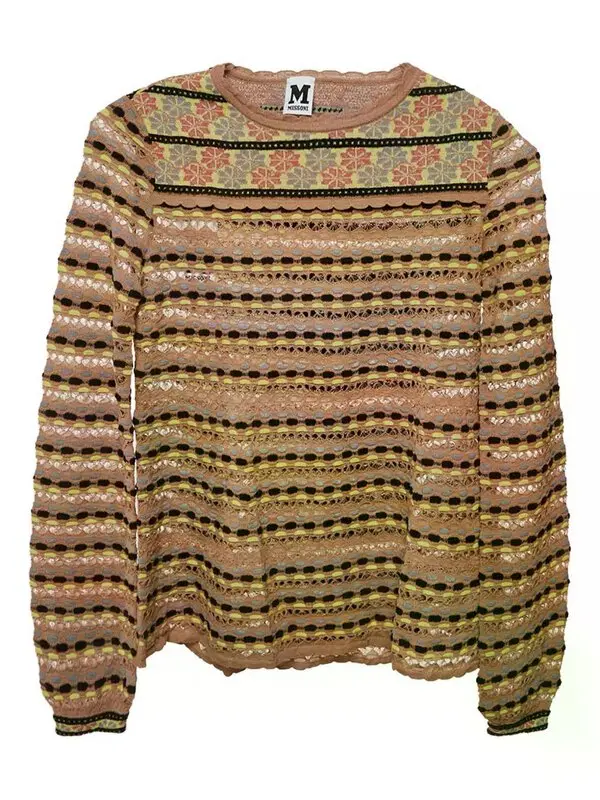 Missoni Floral Perforated Knit Top