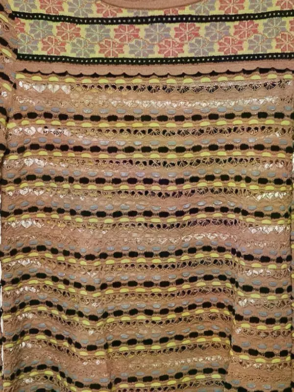 Missoni Floral Perforated Knit Top