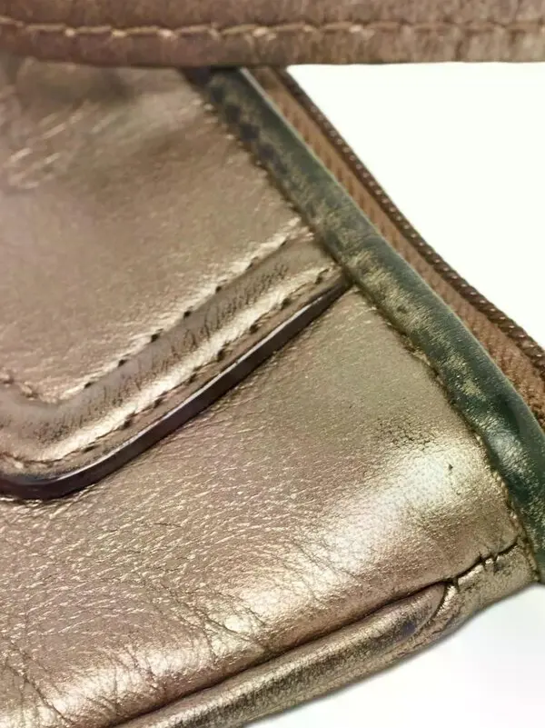 COACH VINTAGE Metallic Leather Clutch