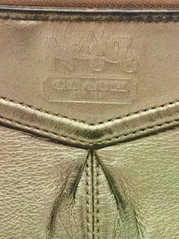 COACH VINTAGE Metallic Leather Clutch