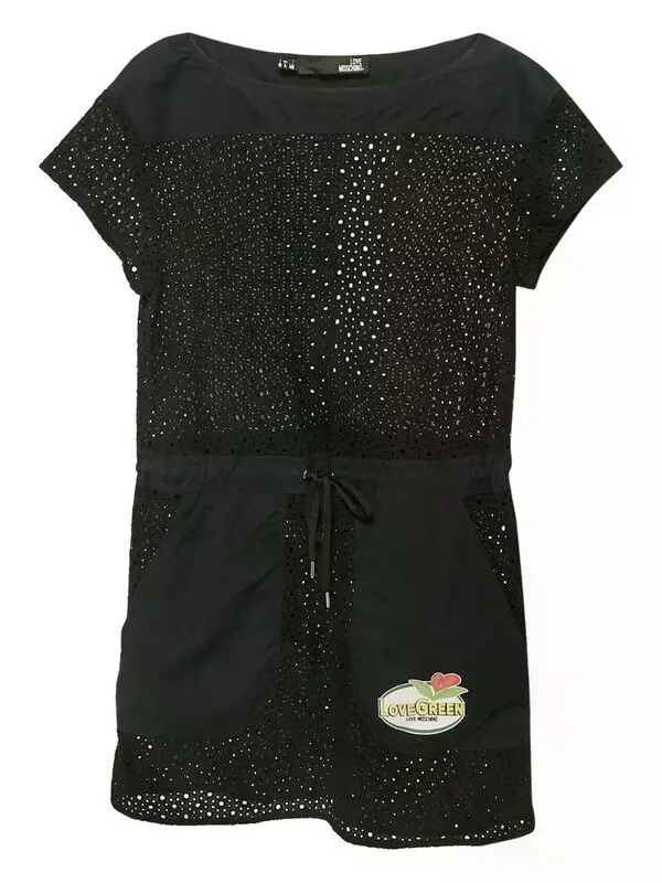 Moschino Eyelet-detailing Mini Dress - Black