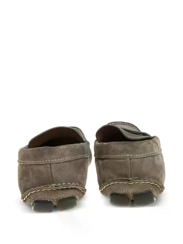 Prada Suede Loafers - Green