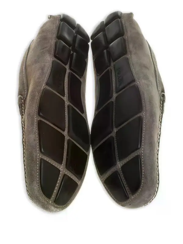 Prada Suede Loafers - Green