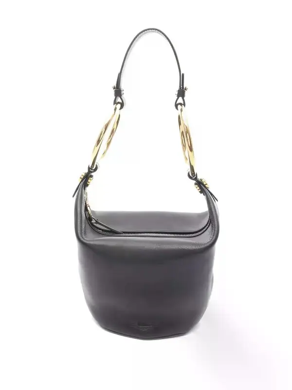 Chloé Ring Detail Leather Mini Bag - Black