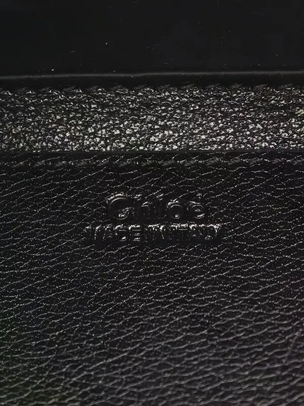 Chloé Ring Detail Leather Mini Bag - Black