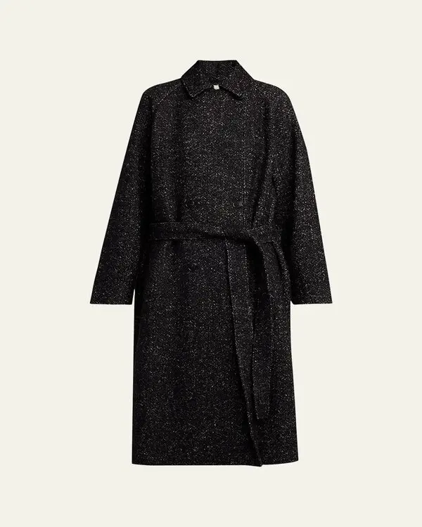 THE ROW Macaria Belted Wool Overcoat