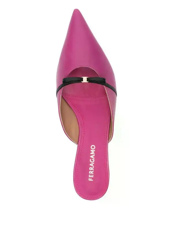 FERRAGAMO Mini Bow Mules - Pink