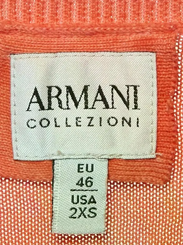 ARMANI Vintage Long-sleeved Cotton Top