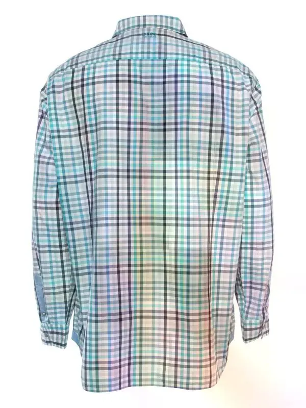 BOSS Checked Cotton Shirt - Blue