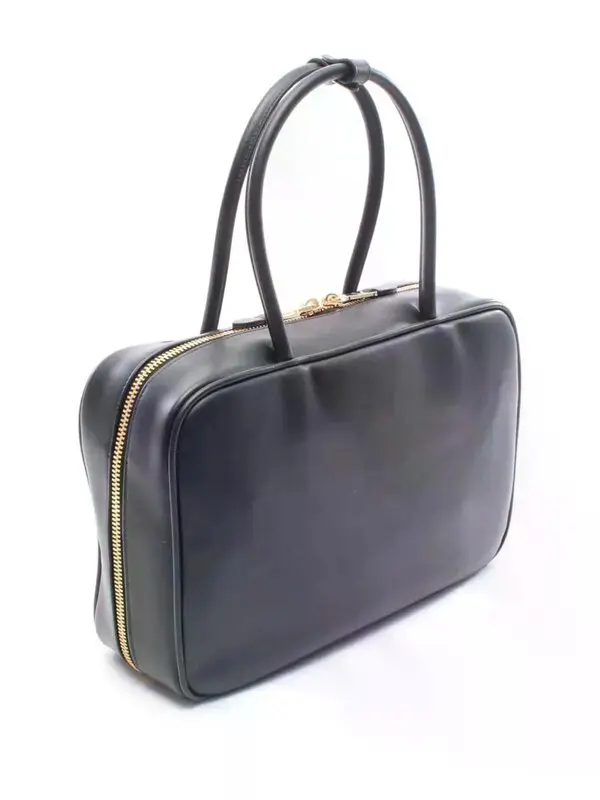 Miu Miu Pre-owned 2010-2025 Calfskin Beau Top Handle Handbag - Black