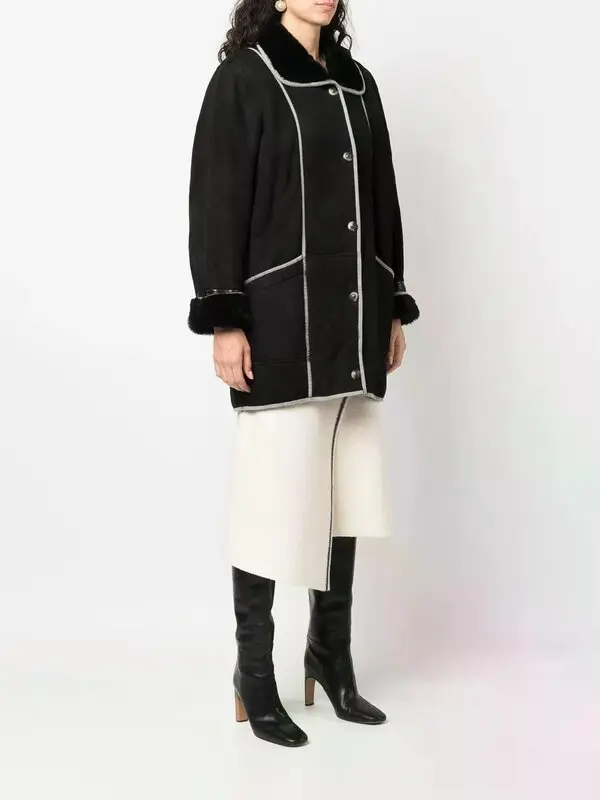 A.N.G.E.L.O. VINTAGE CULT 1980s Single-breasted Shearling Coat