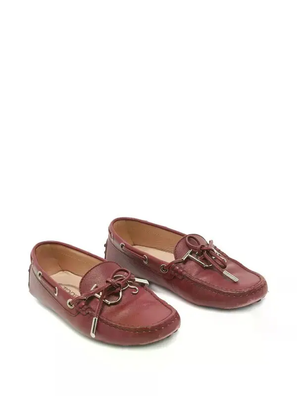 TOD'S Leather Loafers - Red