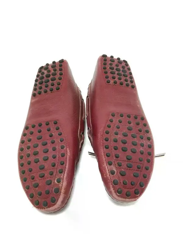 TOD'S Leather Loafers - Red