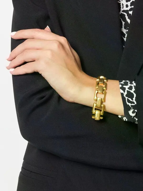 Versace 1990s Square Link Bracelet
