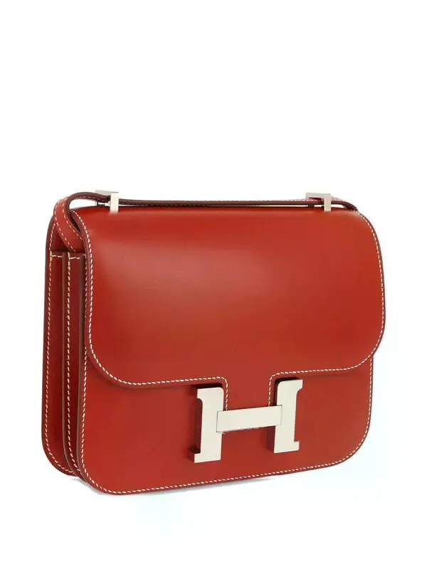 Hermès Pre-owned 2022 Mini Constance Shoulder Bag - Red