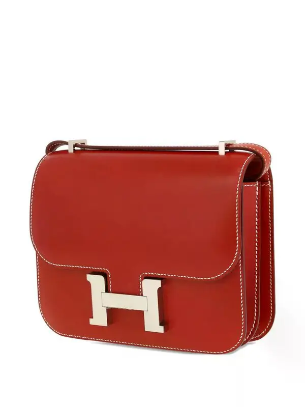 Hermès Pre-owned 2022 Mini Constance Shoulder Bag - Red