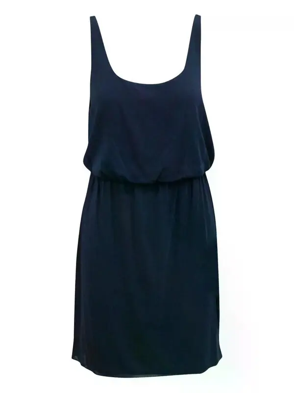 Alice + Olivia Gathered-waist Mini Dress - Blue