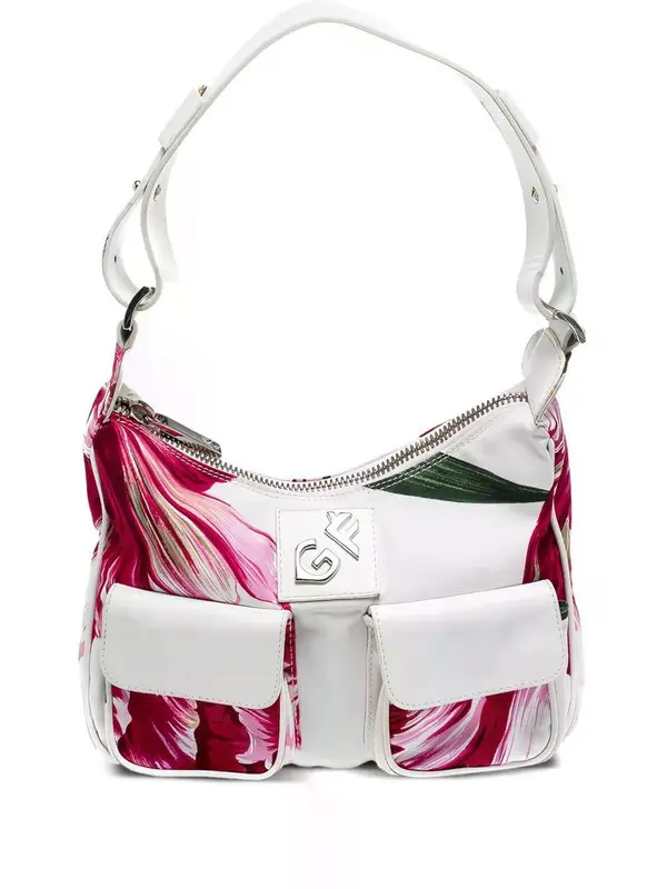 Gianfranco Ferre Floral-print Shoulder Bag - White