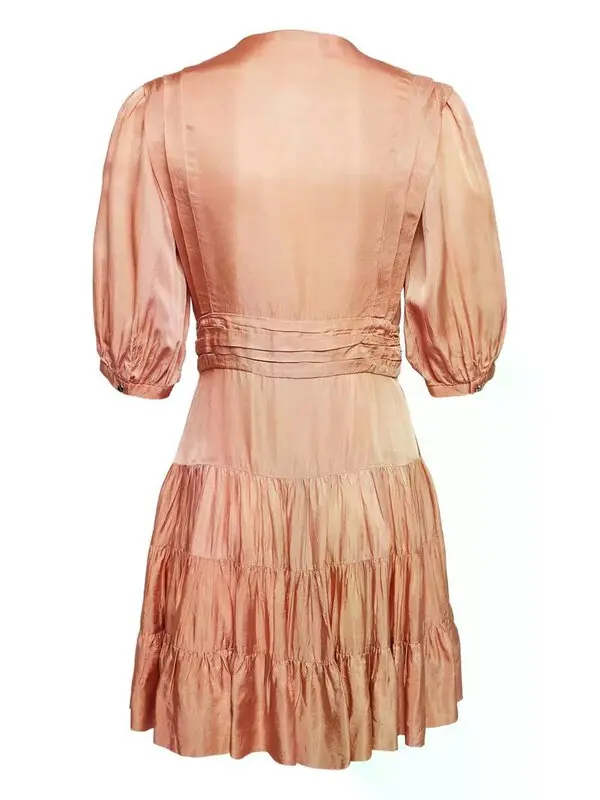 Sandro Puff-sleeved Tiered Dress