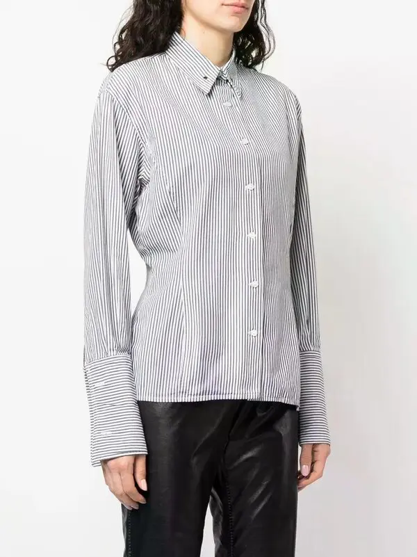 JEAN PAUL GAULTIER Vertical Stripe Cotton Shirt