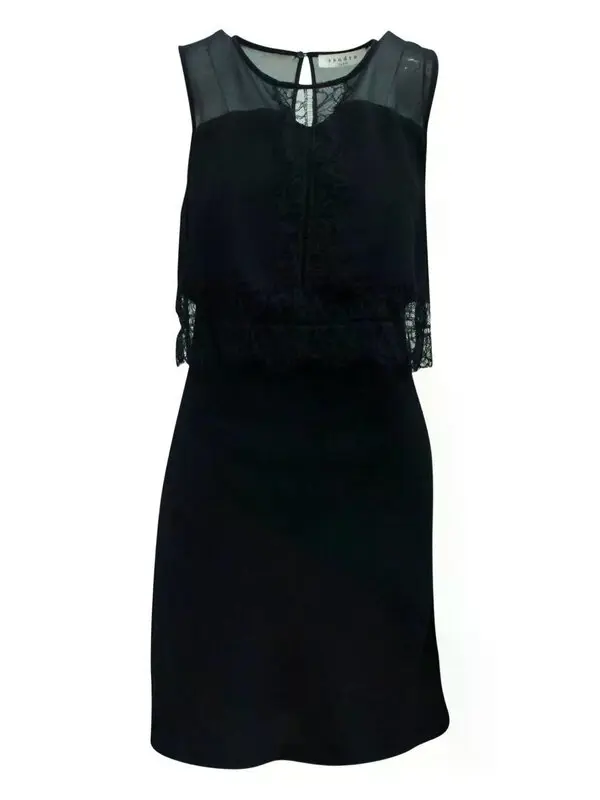Sandro Lace-insert Mini Dress