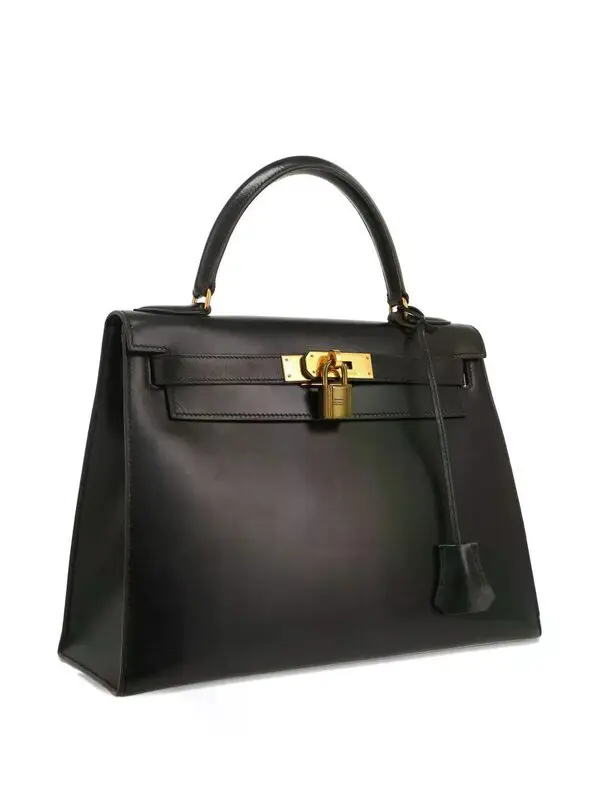 Hermès Kelly 28 Sellier Two-way Handbag - Black
