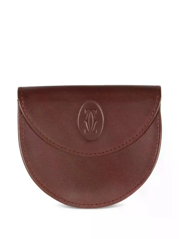 Cartier 1990s Leather Coin Case - Red