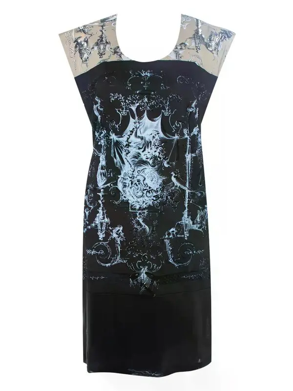Balenciaga Baroque-print Sleeveless Top - Black