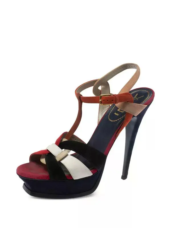 Saint Laurent 140mm Tribute Sandals - Red