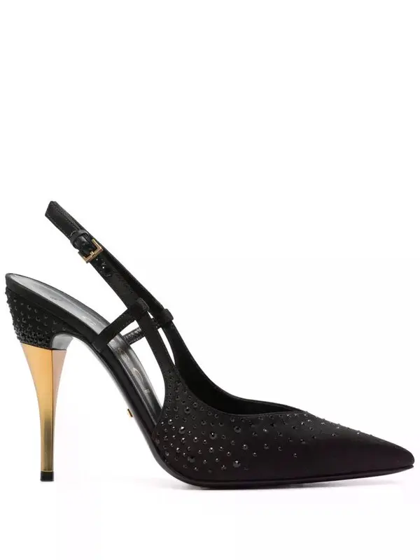 Gucci 115mm Crystal-embellished Slingback Pumps