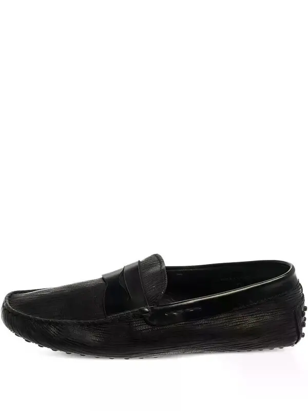 TOD'S Textured-leather Loafers